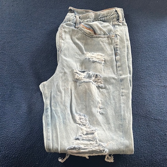 Aeropostale | Jeans | Plus Size Wide Leg Distressed Ripped Jeans | Poshmark